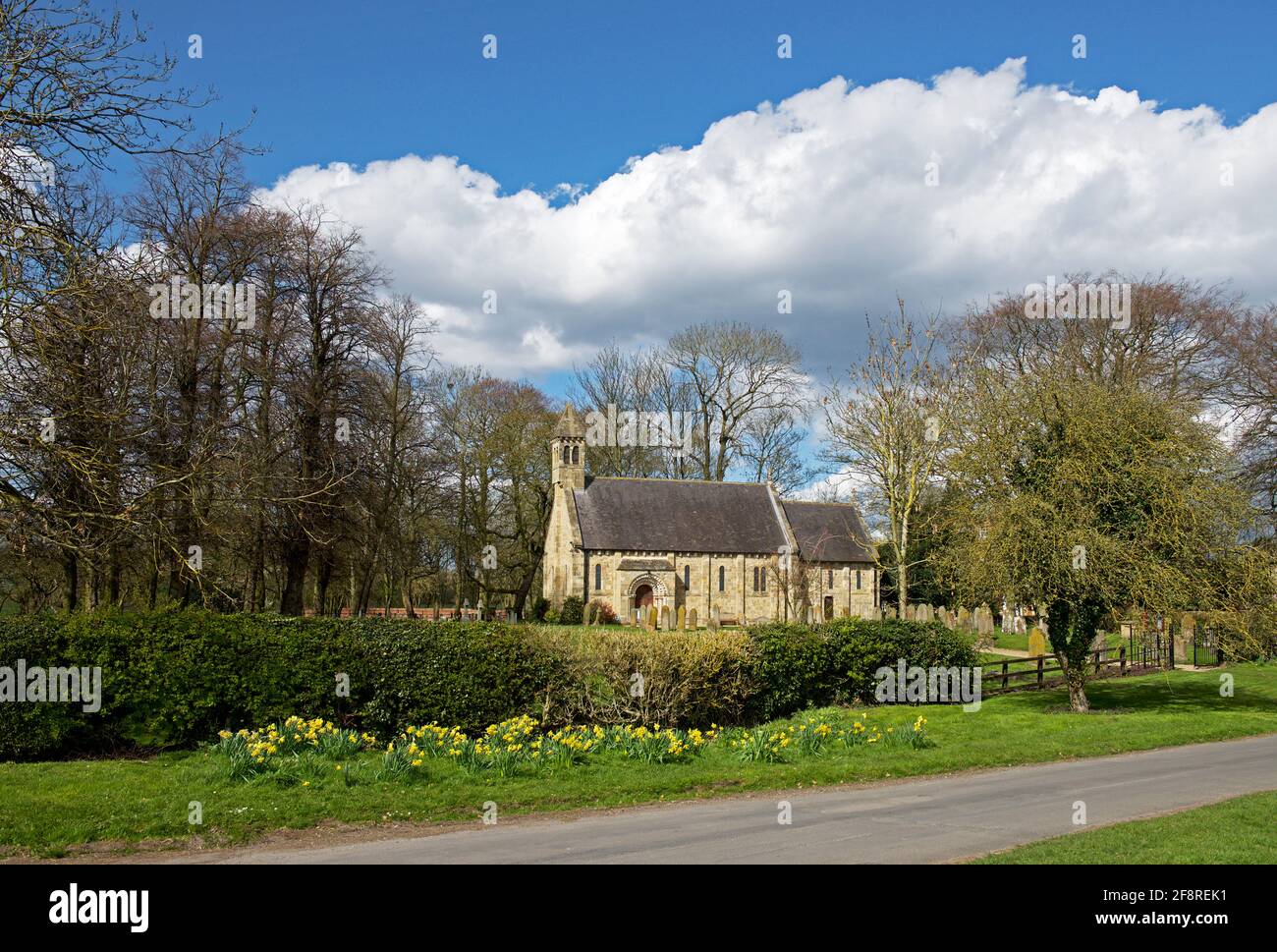 St Martin's Church in the village of Fangfoss, East Yorkshire, England ...