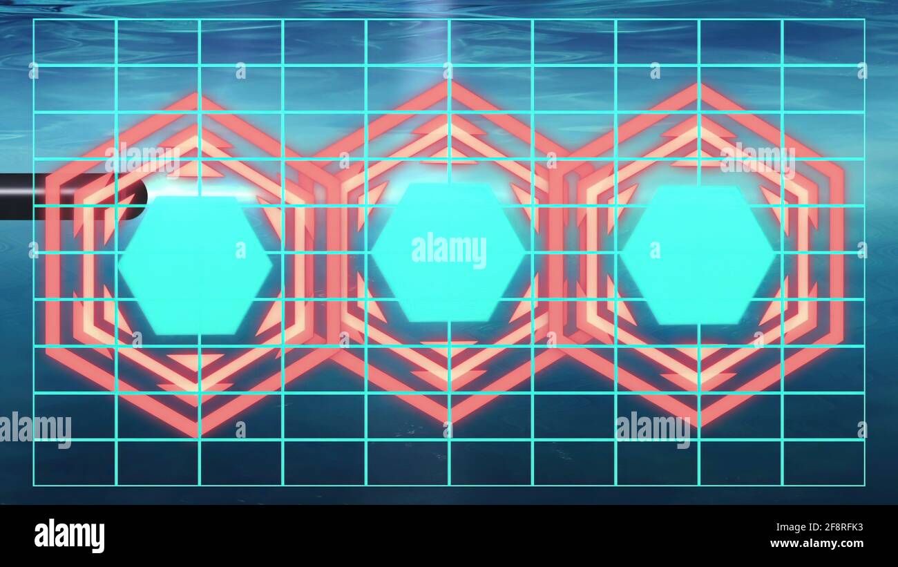 illustration of Torpedo with hud element - Side View. A torpedo ...