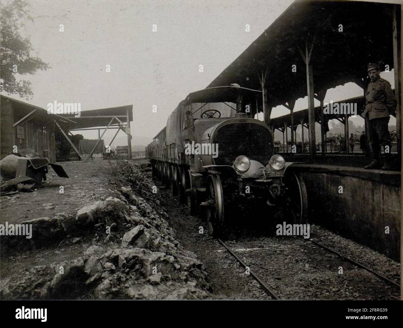 Field train in duttoule Stock Photo - Alamy