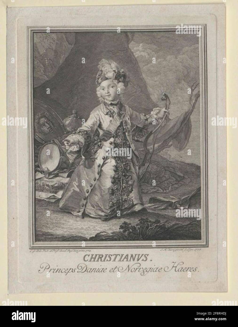 Christian VII., King of Denmark Stock Photo - Alamy