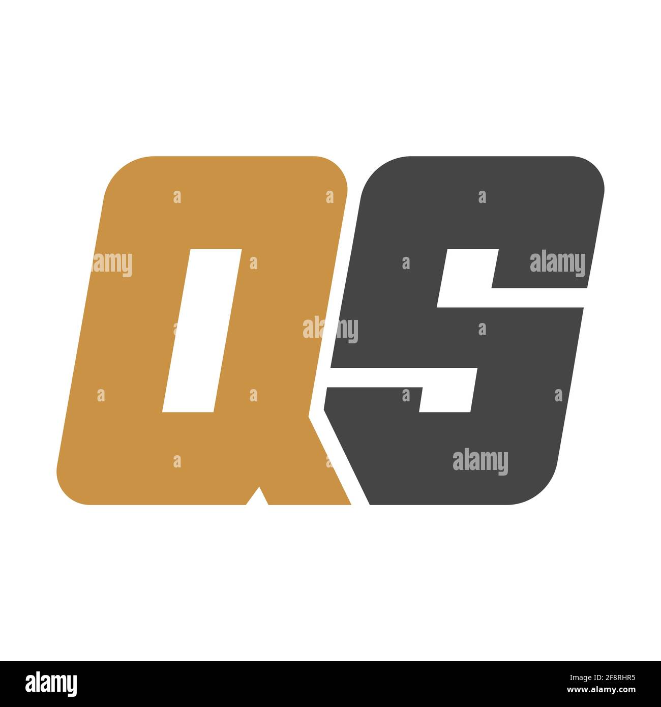 Initial qs letter logo vector template design. Linked letter sq logo ...