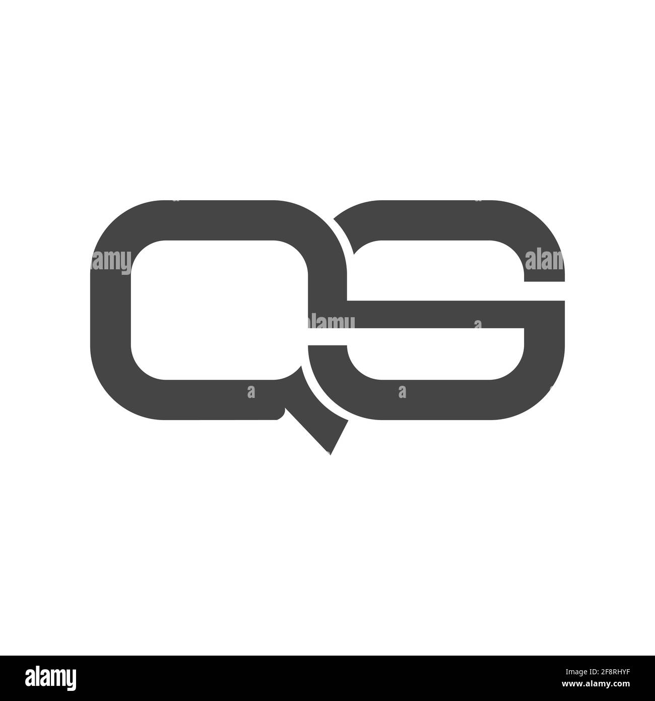 Initial qs letter logo vector template design. Linked letter sq logo ...