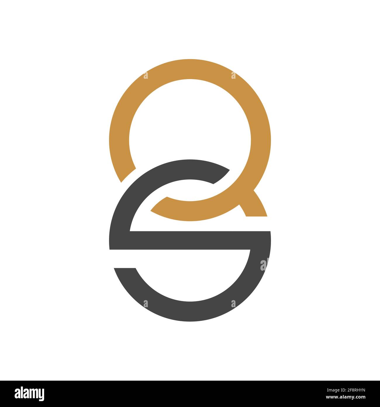 Initial qs letter logo vector template design. Linked letter sq logo ...