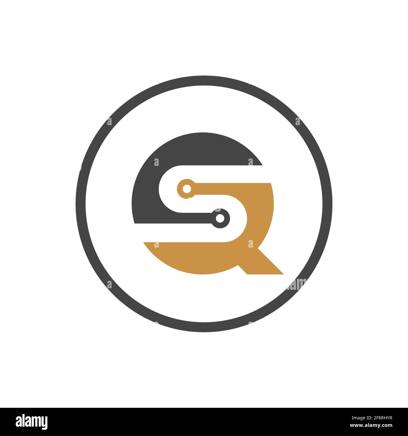 Initial qs letter logo vector template design. Linked letter sq logo ...