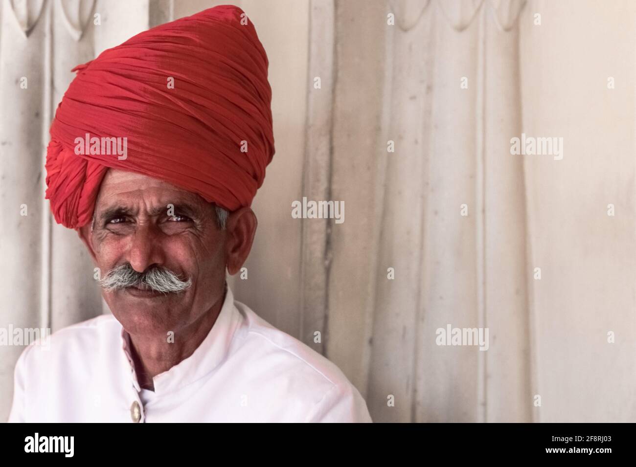 Indian man security guard portrait hi-res stock photography and images ...
