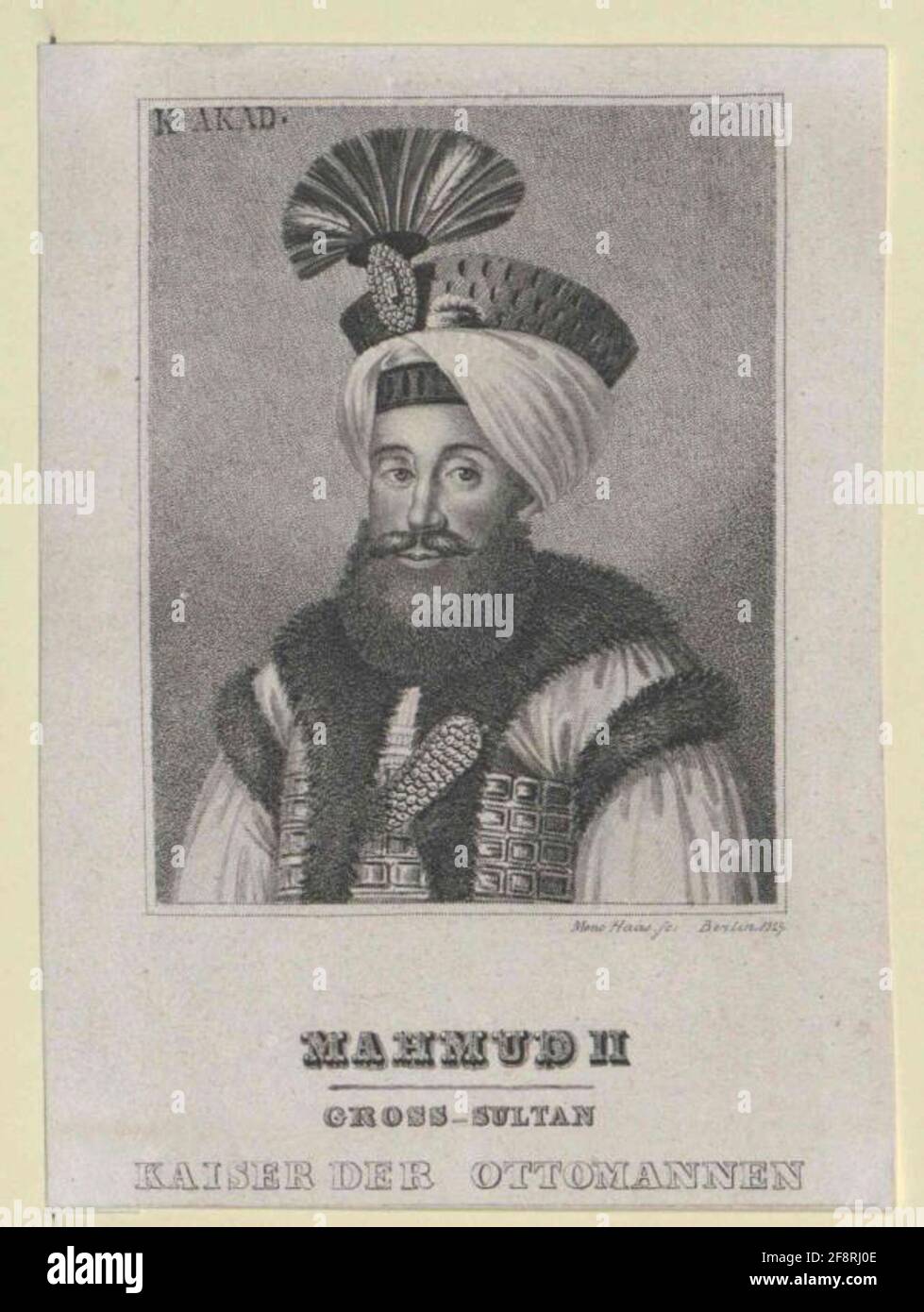 Machmud II Sultan of Turkey Stock Photo - Alamy