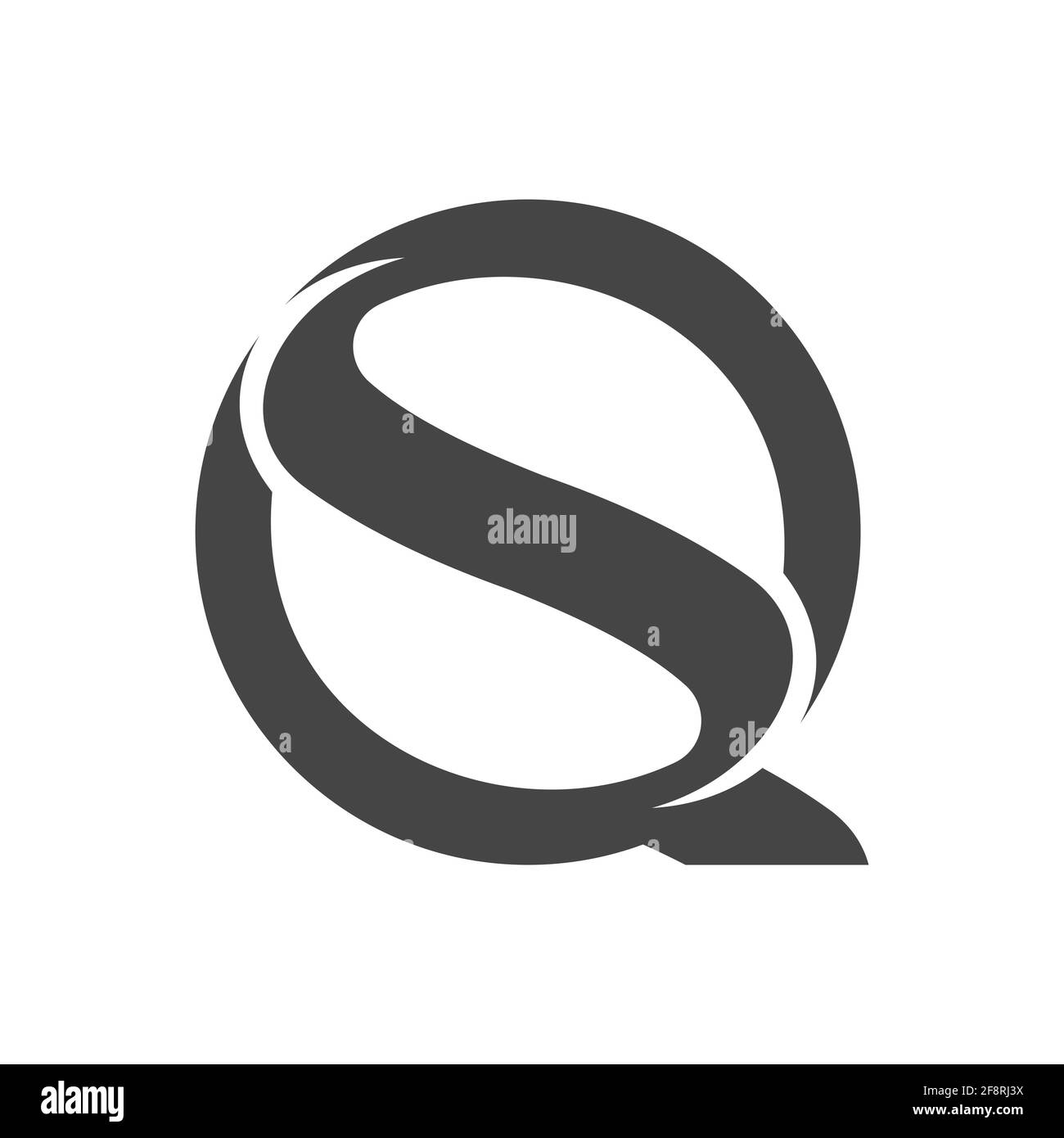 Initial qs letter logo vector template design. Linked letter sq logo ...