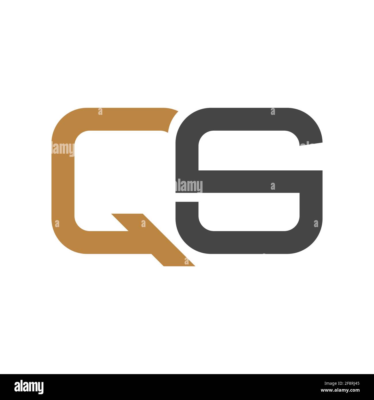 Initial qs letter logo vector template design. Linked letter sq logo ...