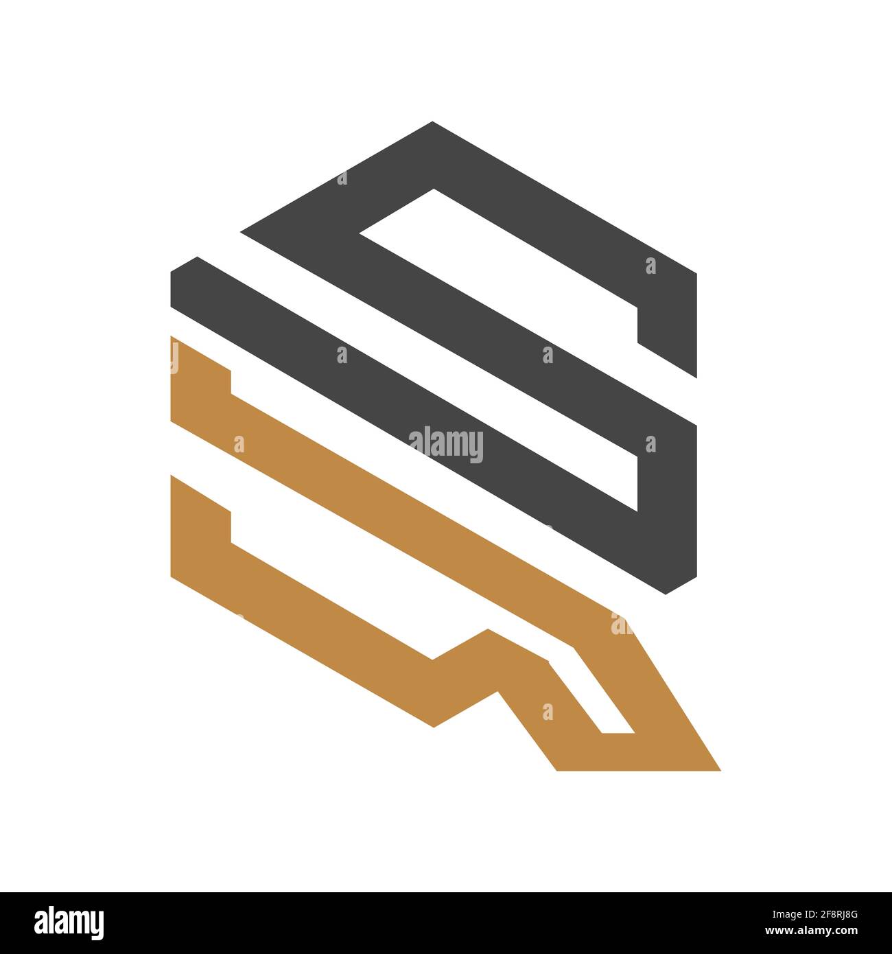 Initial qs letter logo vector template design. Linked letter sq logo ...