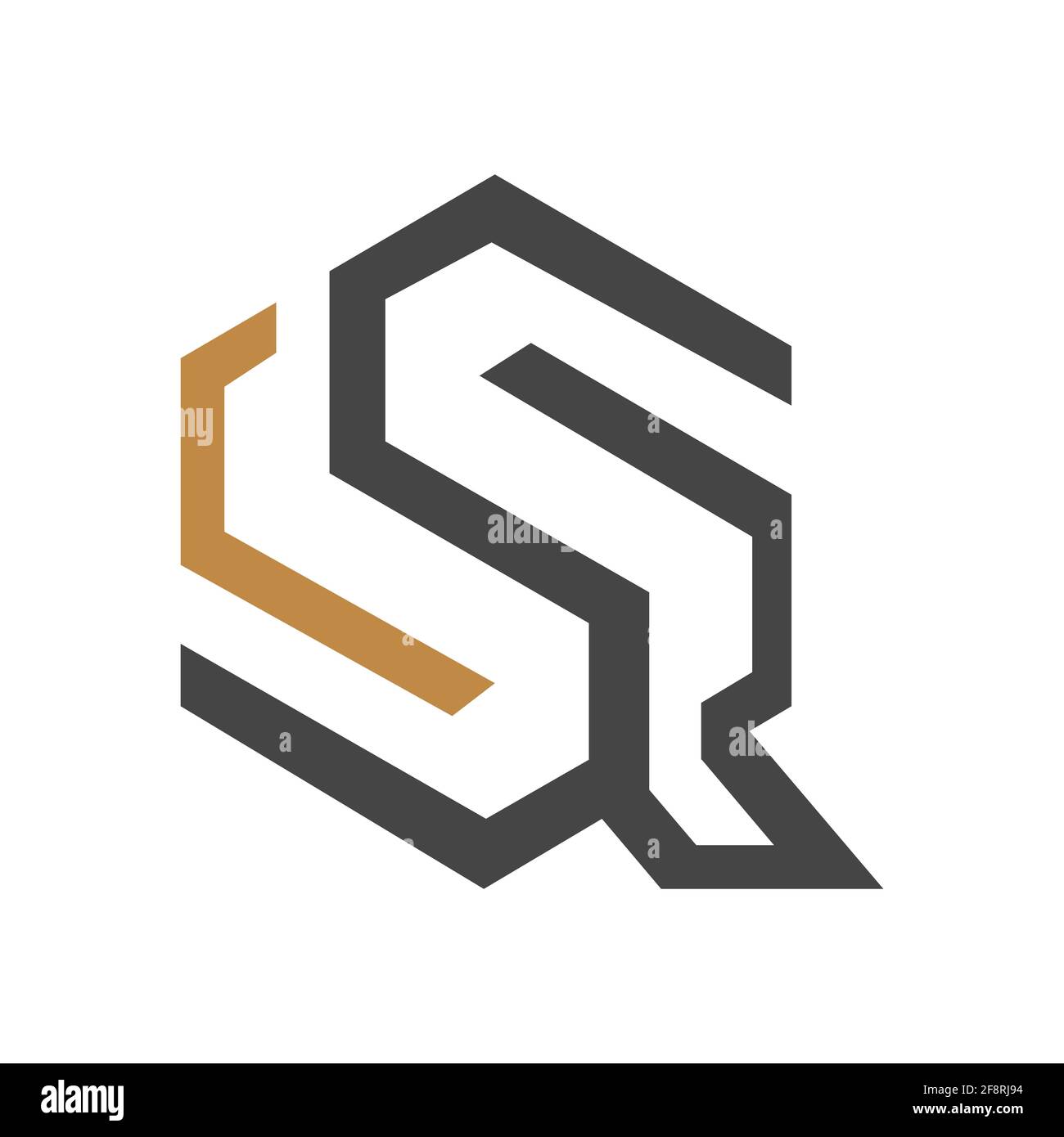 Initial qs letter logo vector template design. Linked letter sq logo ...