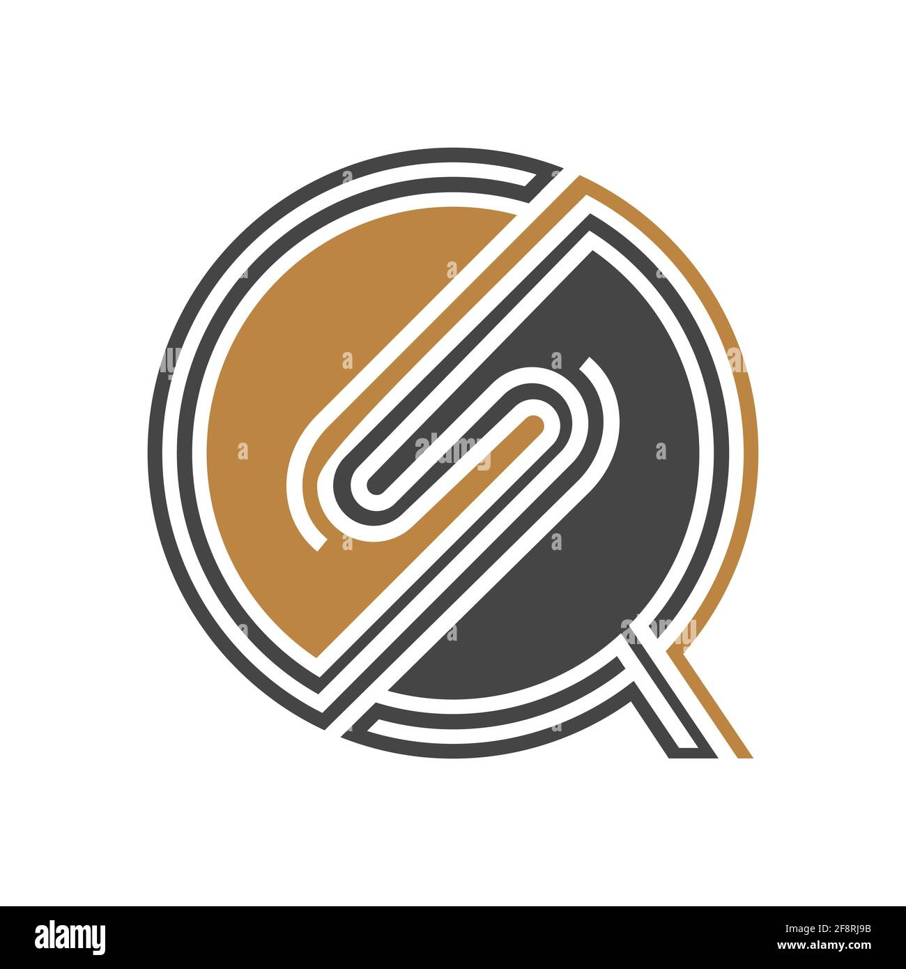 Initial qs letter logo vector template design. Linked letter sq logo ...