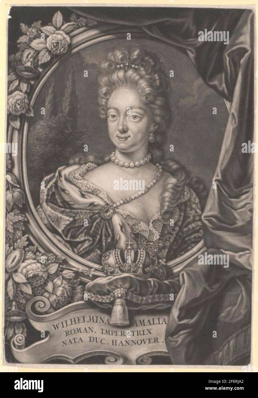 Wilhelmine Amalie, Princess of Braunschweig-Lüneburg 1701/1733 Stock ...