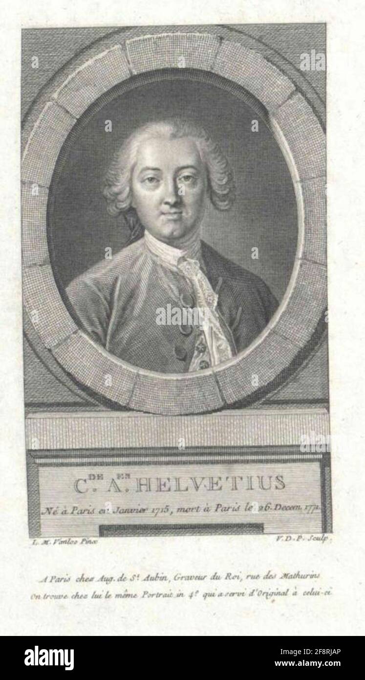 Helvetius, Claude Adrien Stock Photo - Alamy