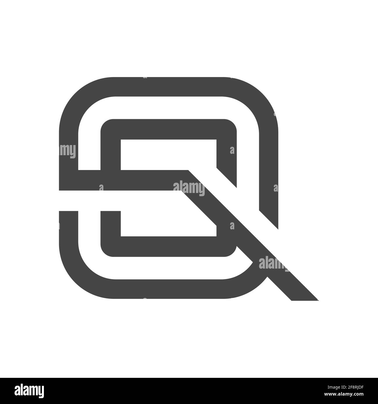 Initial qs letter logo vector template design. Linked letter sq logo ...