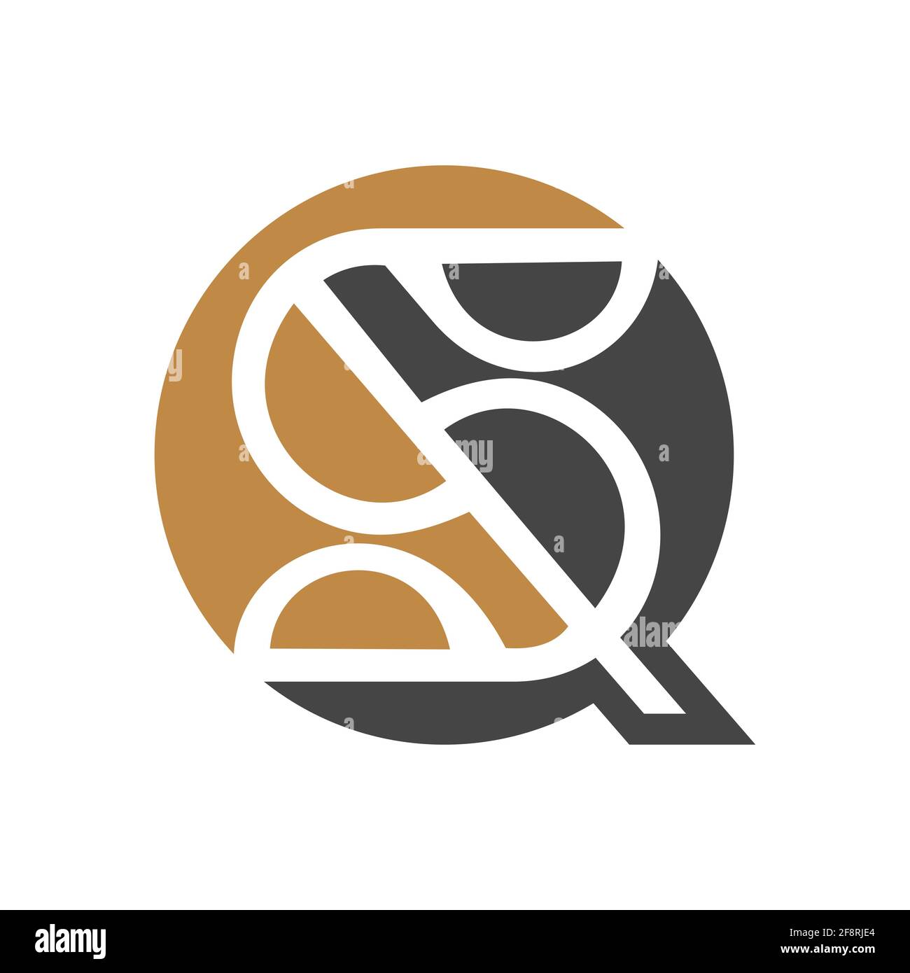 Initial qs letter logo vector template design. Linked letter sq logo ...