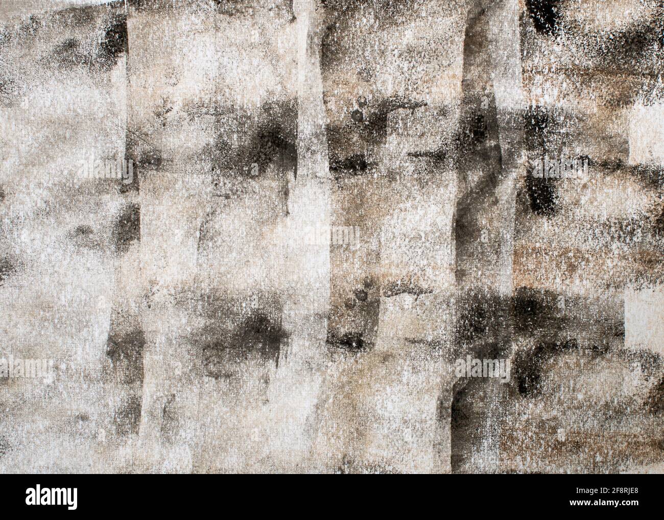 Abstract black and brown background. Acrylic Monotype template. Paper ...