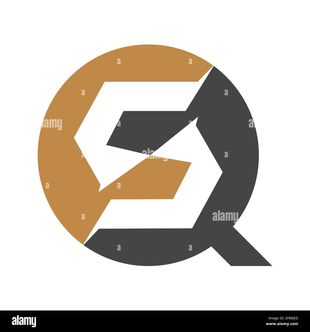 Initial qs letter logo vector template design. Linked letter sq logo ...