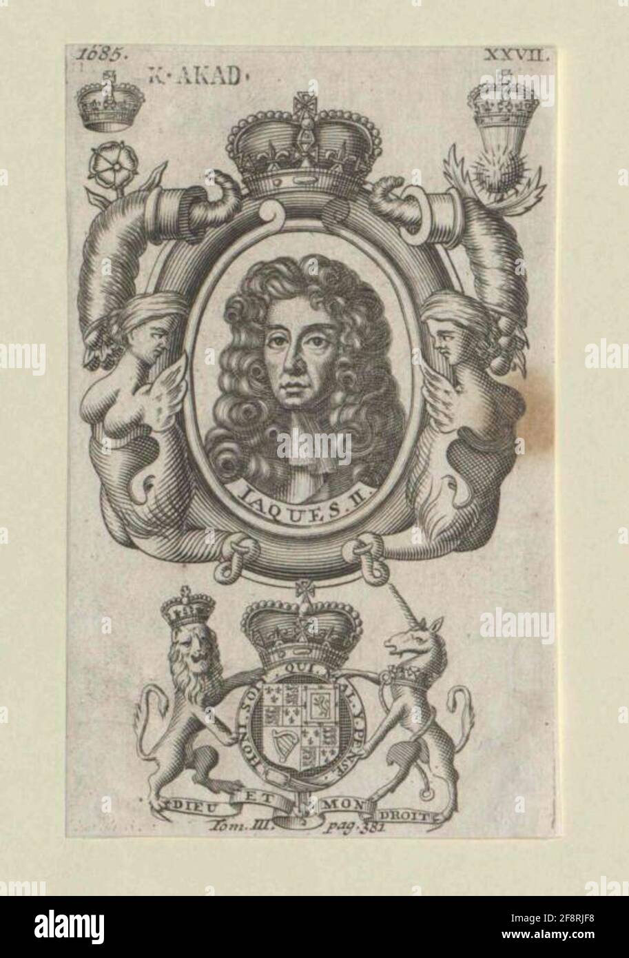 Jacob II. King of England Stock Photo - Alamy
