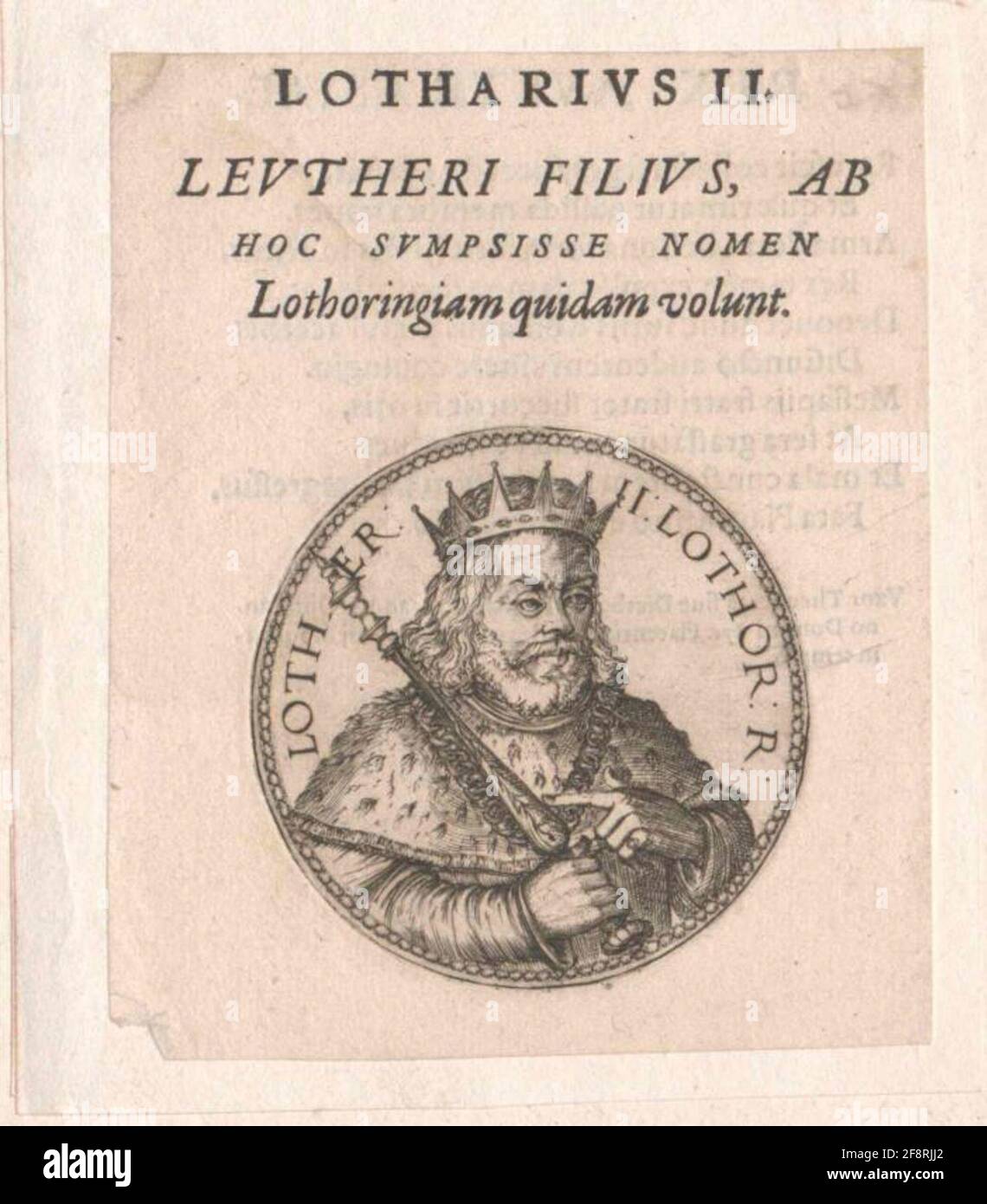 Lothar II., King of Lorraine Stock Photo - Alamy