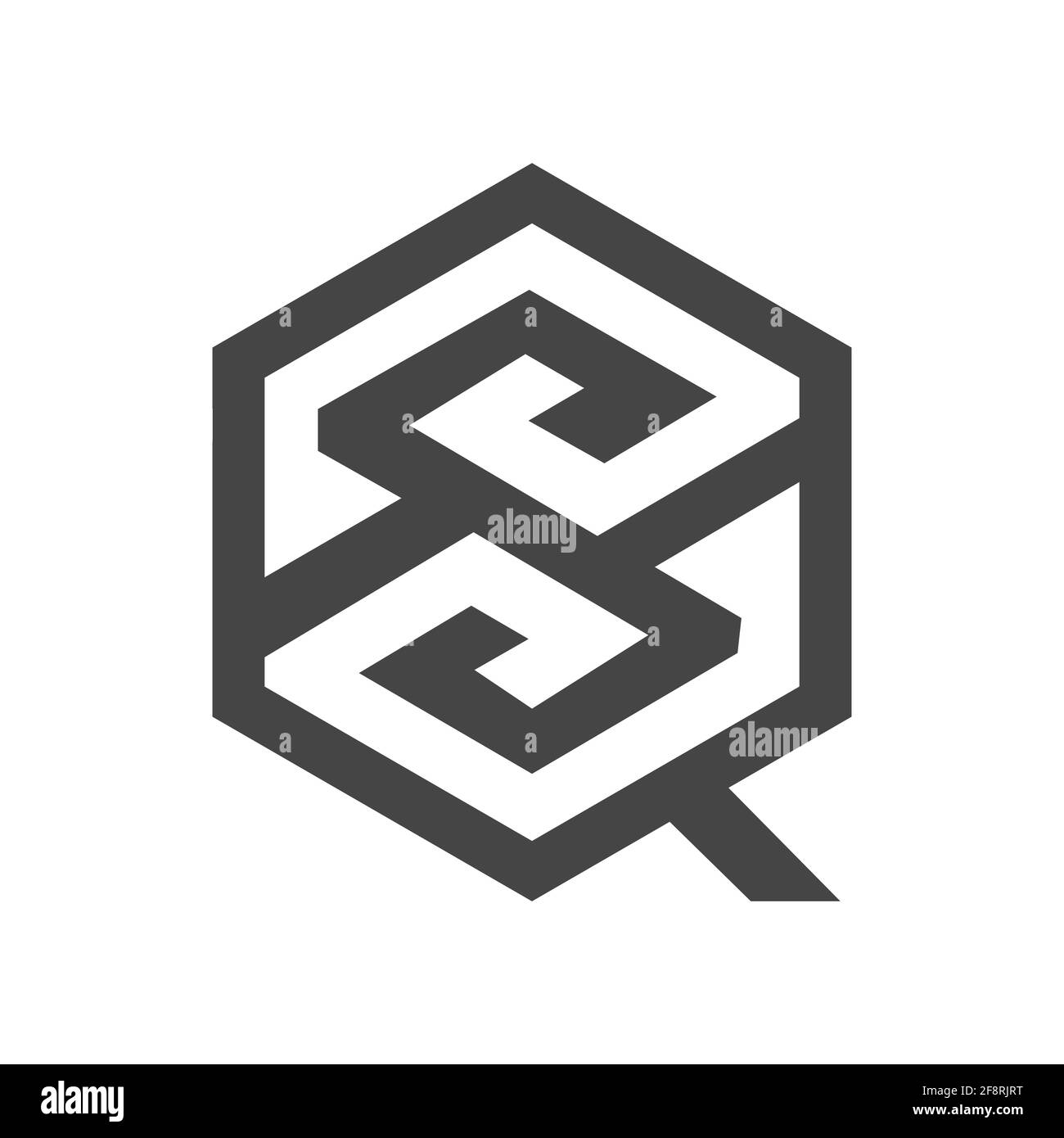 Initial qs letter logo vector template design. Linked letter sq logo ...