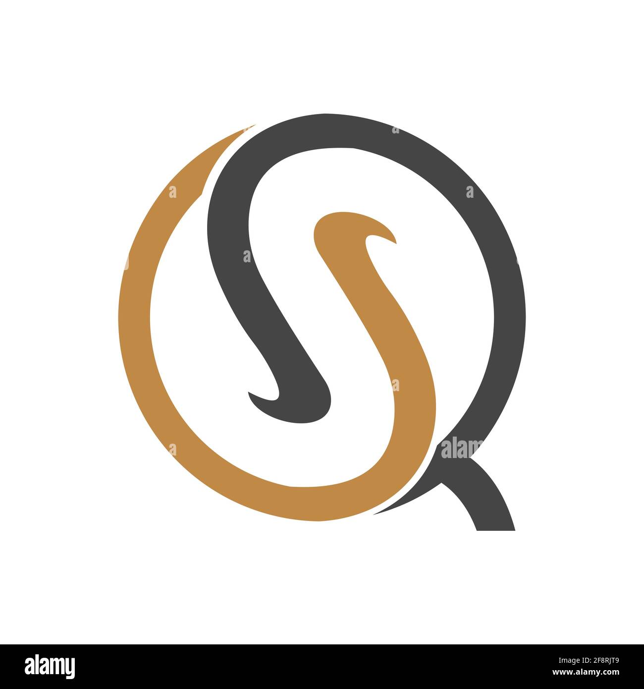 Initial qs letter logo vector template design. Linked letter sq logo ...