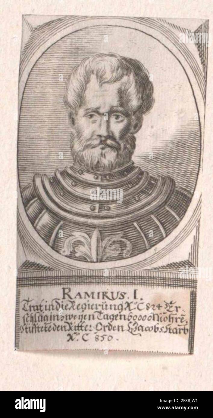 Ramiro I, King of Asturias Stock Photo - Alamy