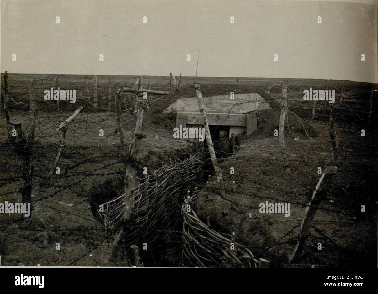 Concrete observation status in the field hunter battalion Nr..32 Stock ...