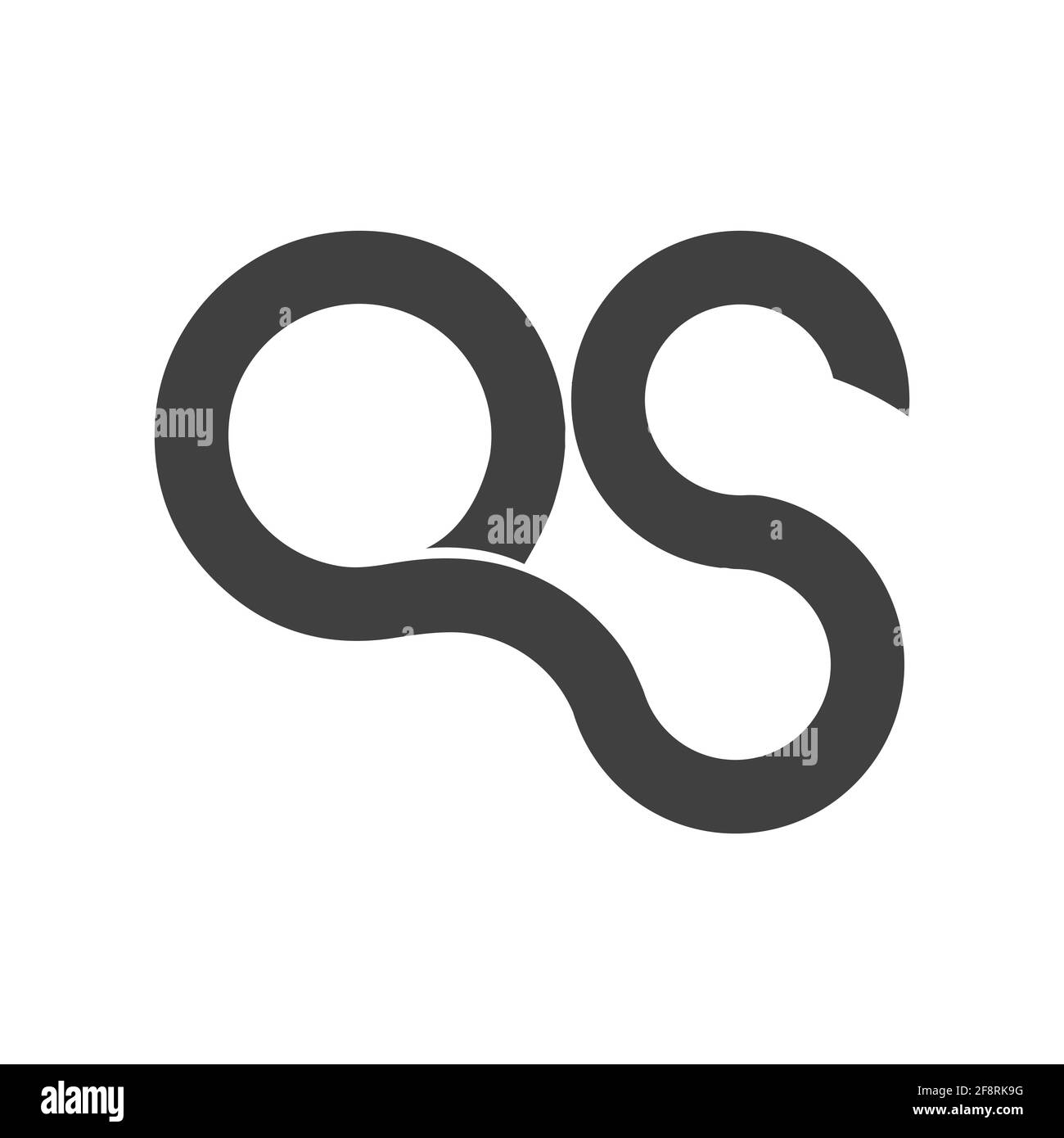 Initial qs letter logo vector template design. Linked letter sq logo ...