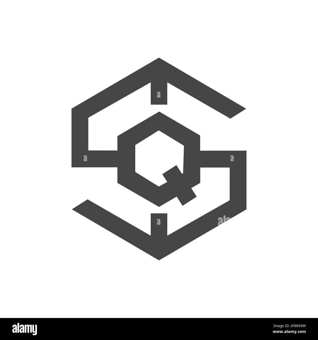 Initial qs letter logo vector template design. Linked letter sq logo ...