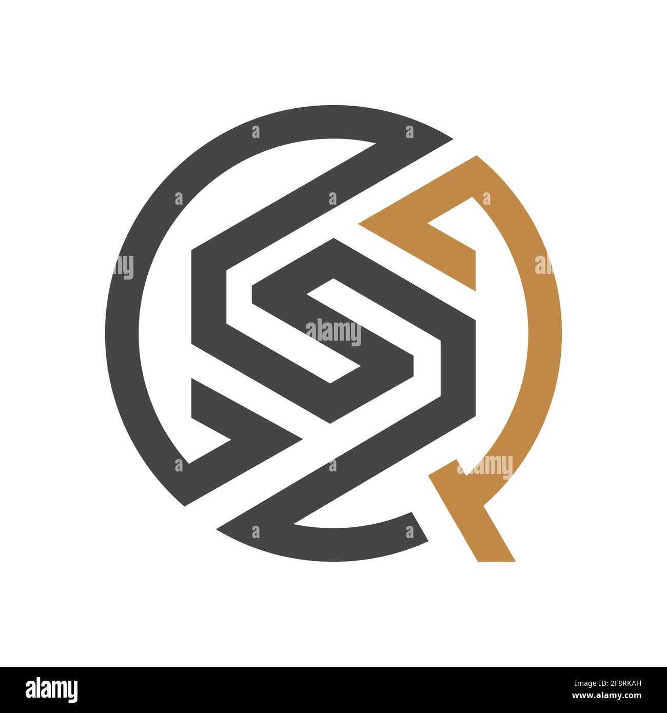 Initial qs letter logo vector template design. Linked letter sq logo ...