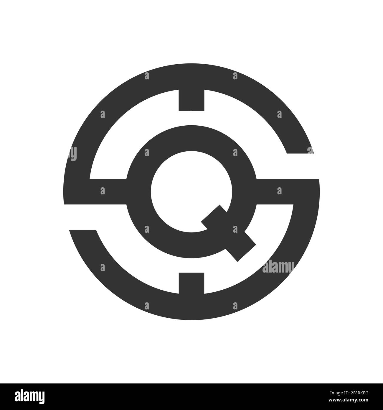 Initial qs letter logo vector template design. Linked letter sq logo ...