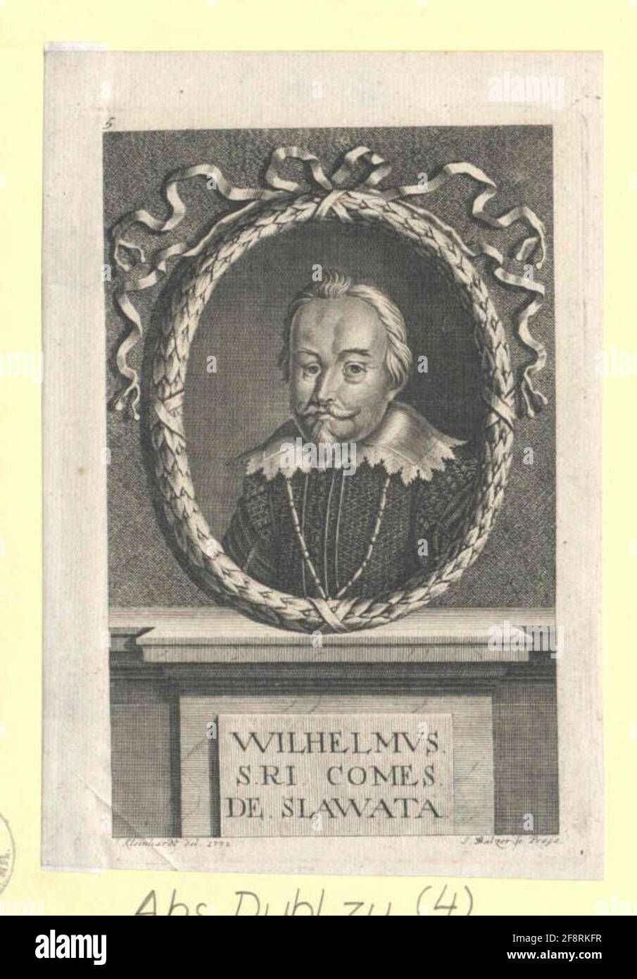 Slawata of Neuhaus Chlum and Koschumberg, Wilhelm Graf Stock Photo - Alamy