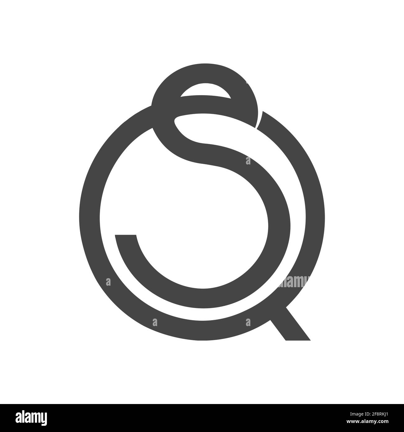 Initial qs letter logo vector template design. Linked letter sq logo ...