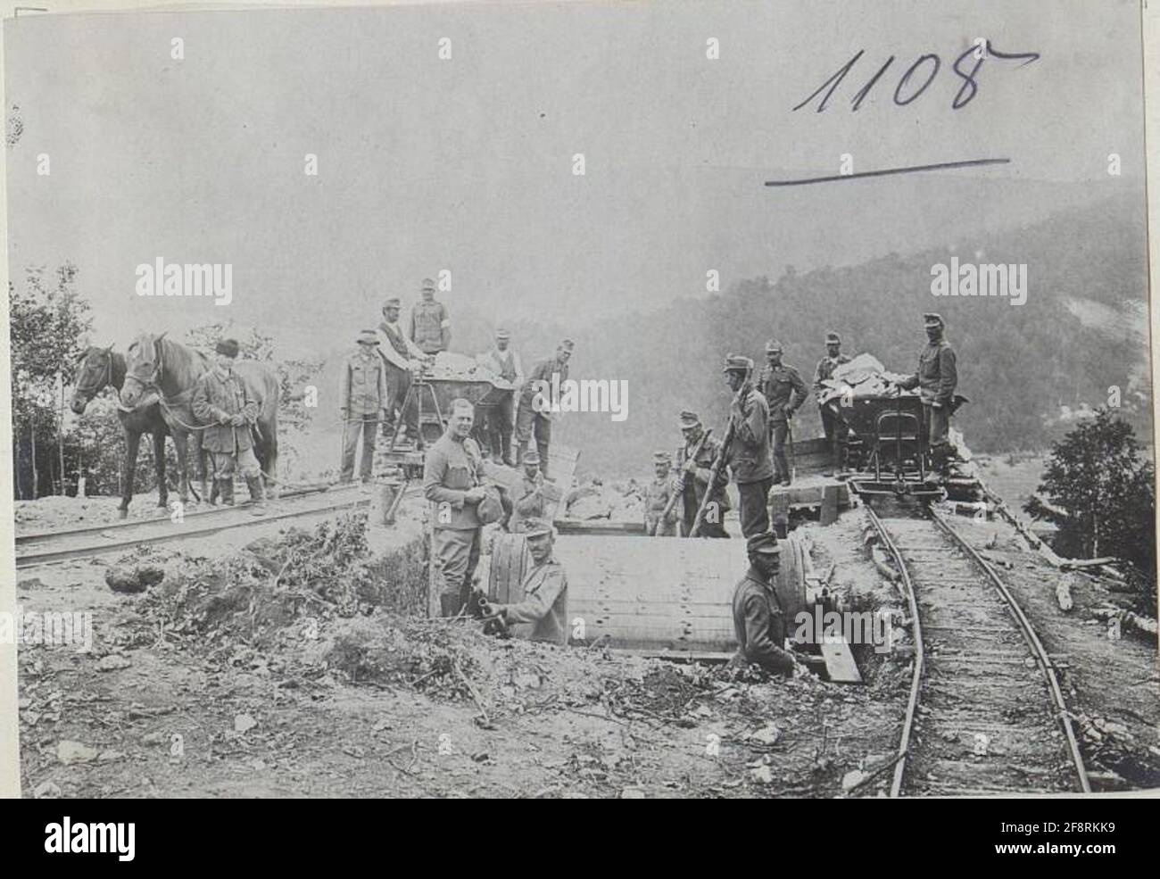 Quarry at Kurzany: loading point of the cable car Stock Photo - Alamy