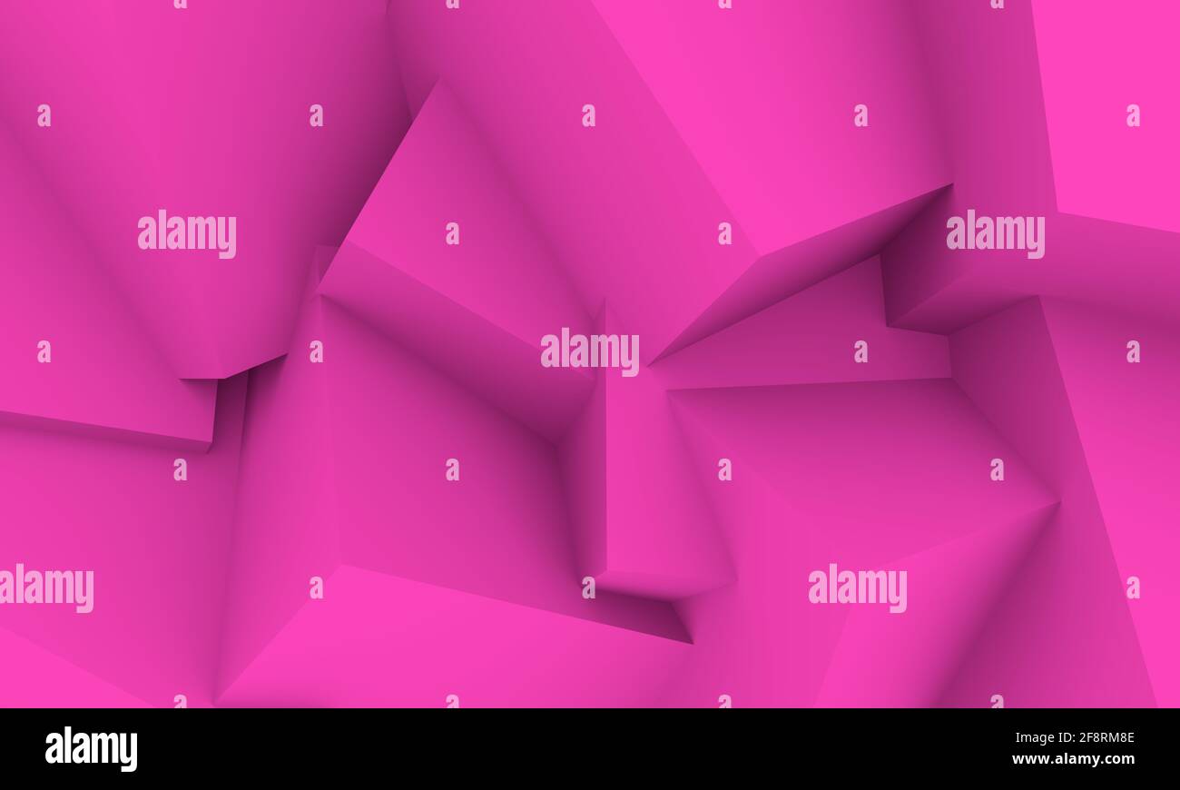 Chaotic geometry shapes. Abstract background. 3d rendering Stock Photo ...