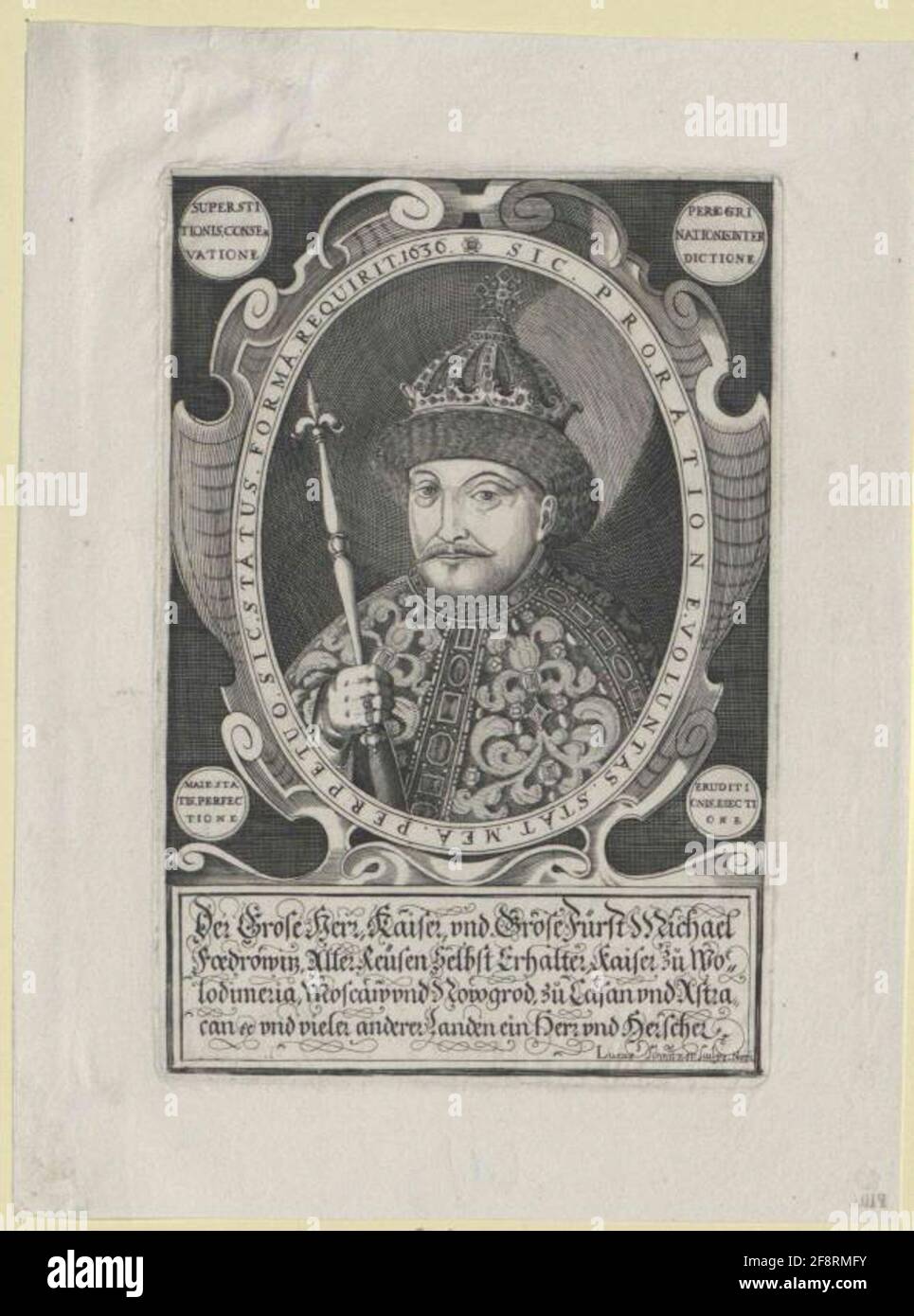 Michael III., Zar of Russia Stecher: Schnitzer, Lukas (1631 Stock Photo ...