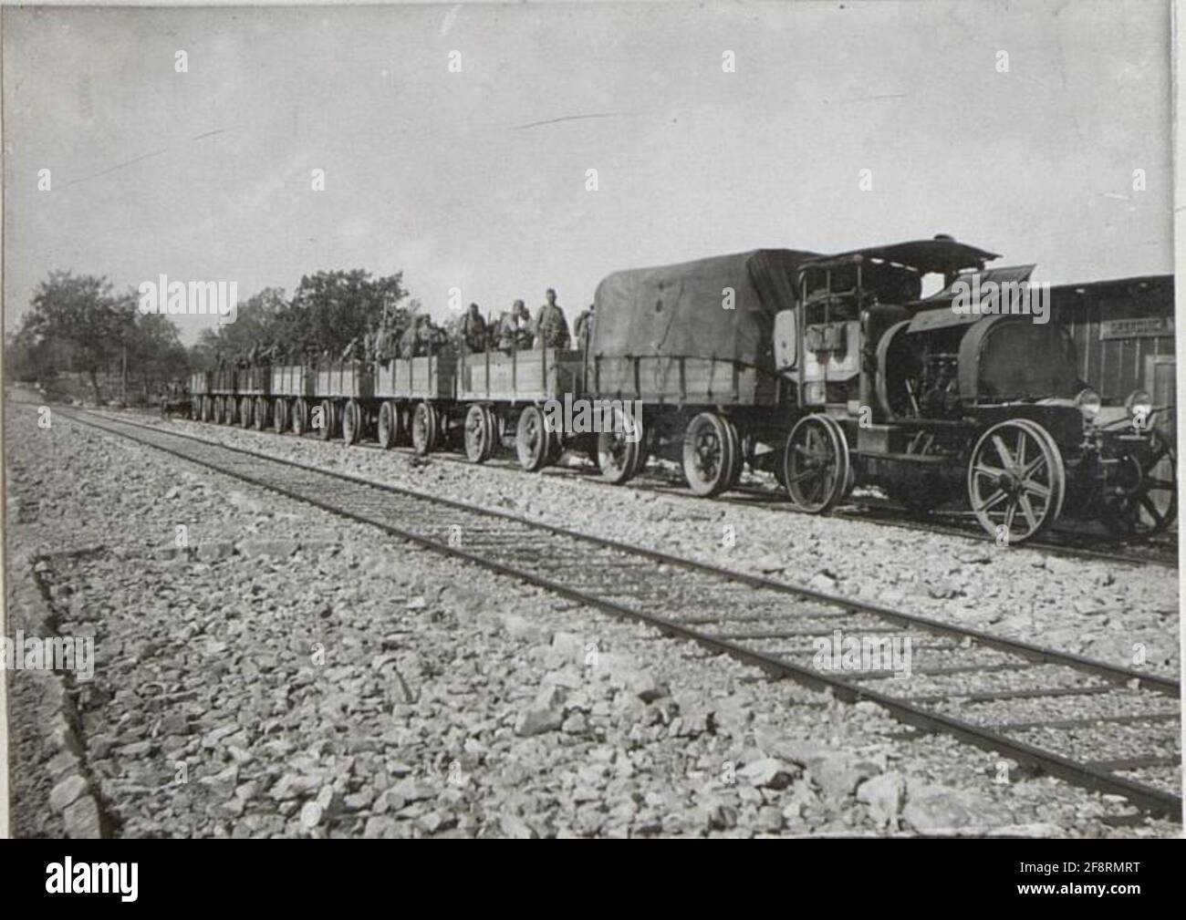 Field train at the Isonzofront Stock Photo - Alamy