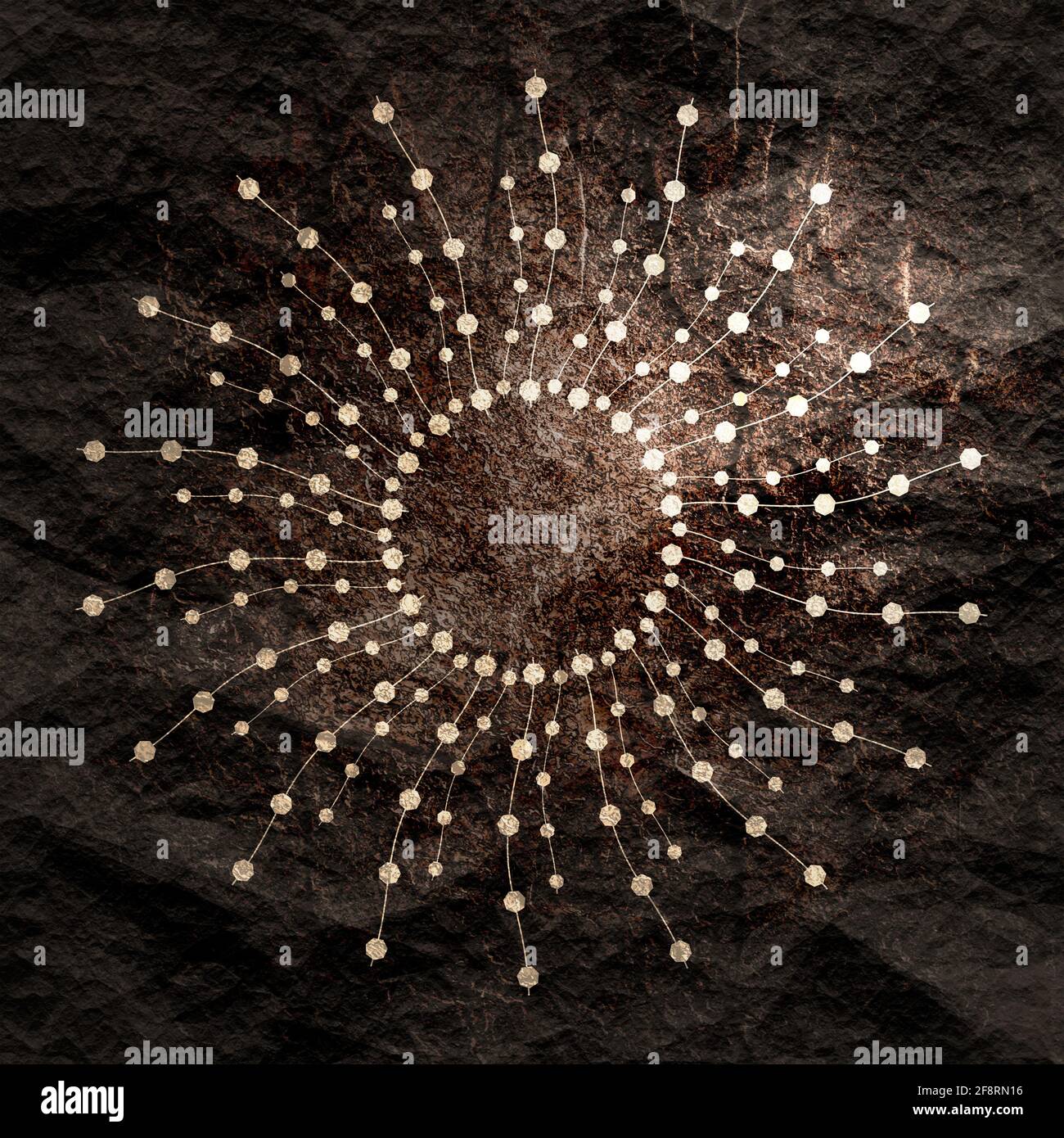 Radial halftone dots in circle form. Fireworks explosion background ...