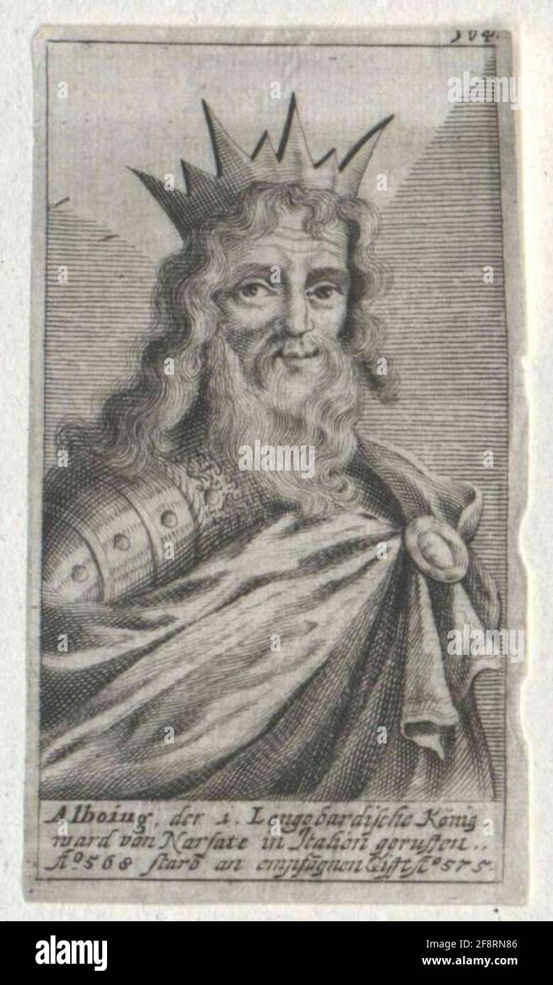 Alboin, King of Lombards Stock Photo - Alamy