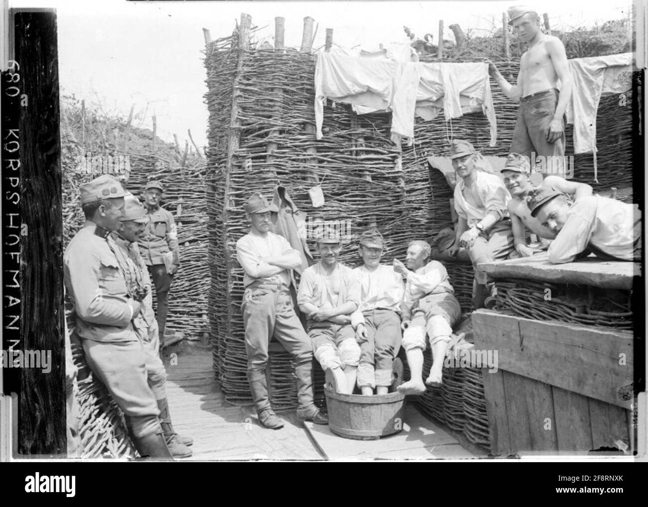 Trench Idyllic trench scene at IR. 88; probably in the area between ...