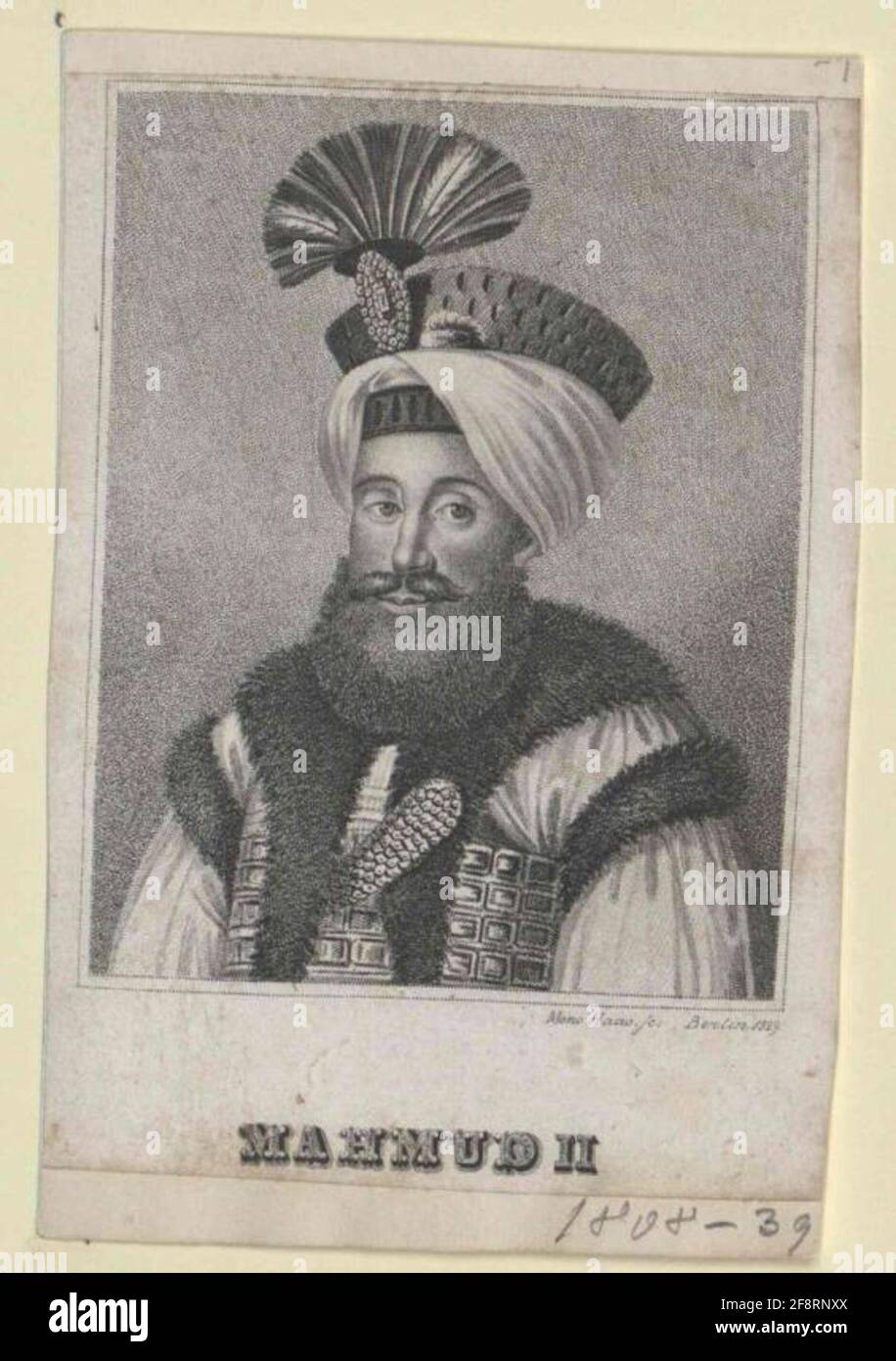 Machmud II Sultan of Turkey Stock Photo - Alamy