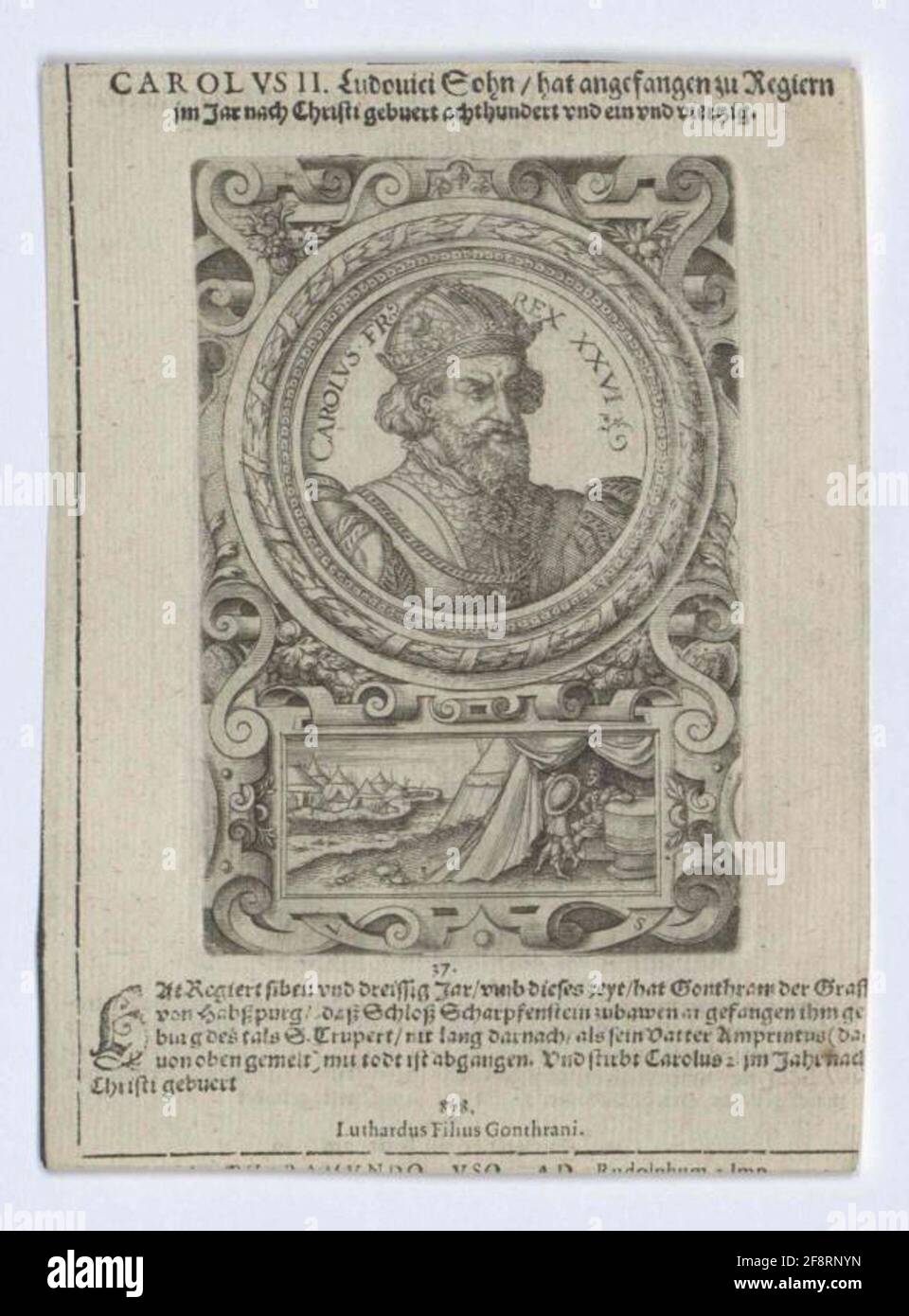 Karl II, the Kahle, Roman Emperor Stock Photo - Alamy
