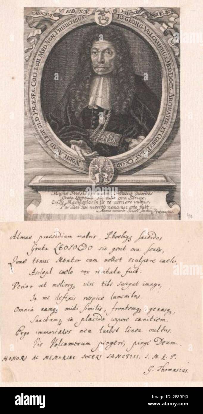 Polckamer, Johann Georg Stecher: EiMmart, Georg Christoph (the younger Stock Photo - Alamy