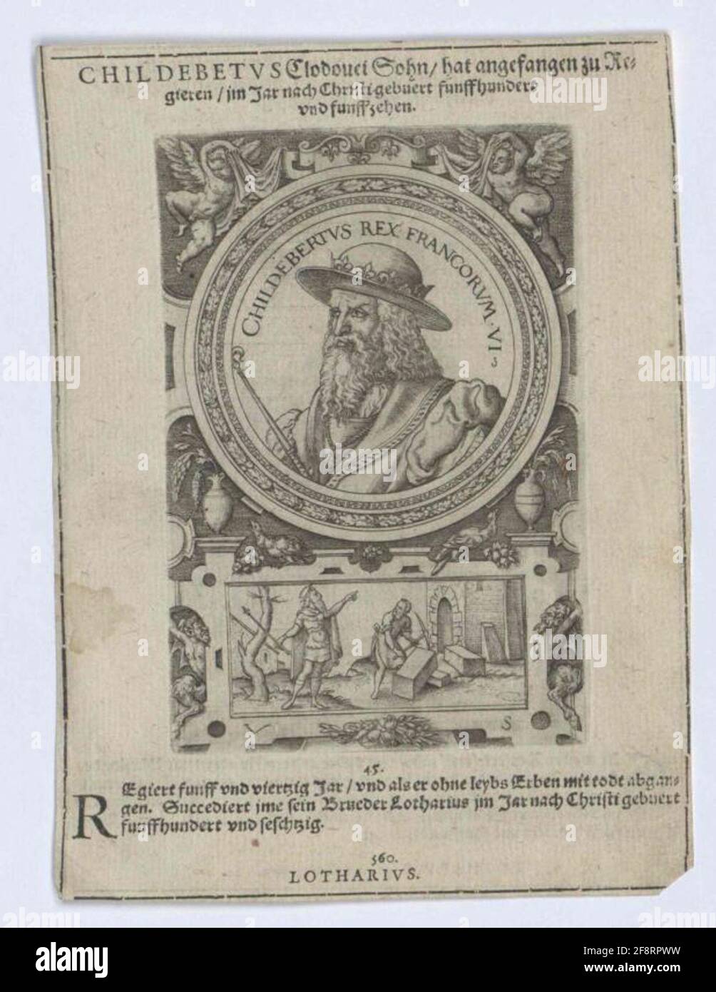 Childebert I, King of Franconia Stock Photo - Alamy
