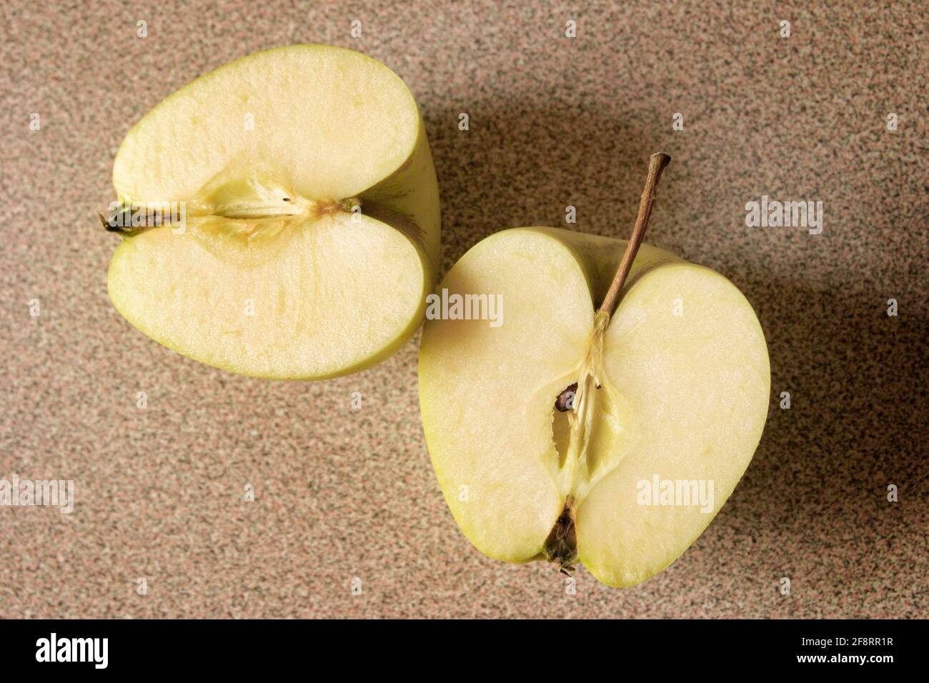 apple (Malus domestica), halved apple Stock Photo - Alamy