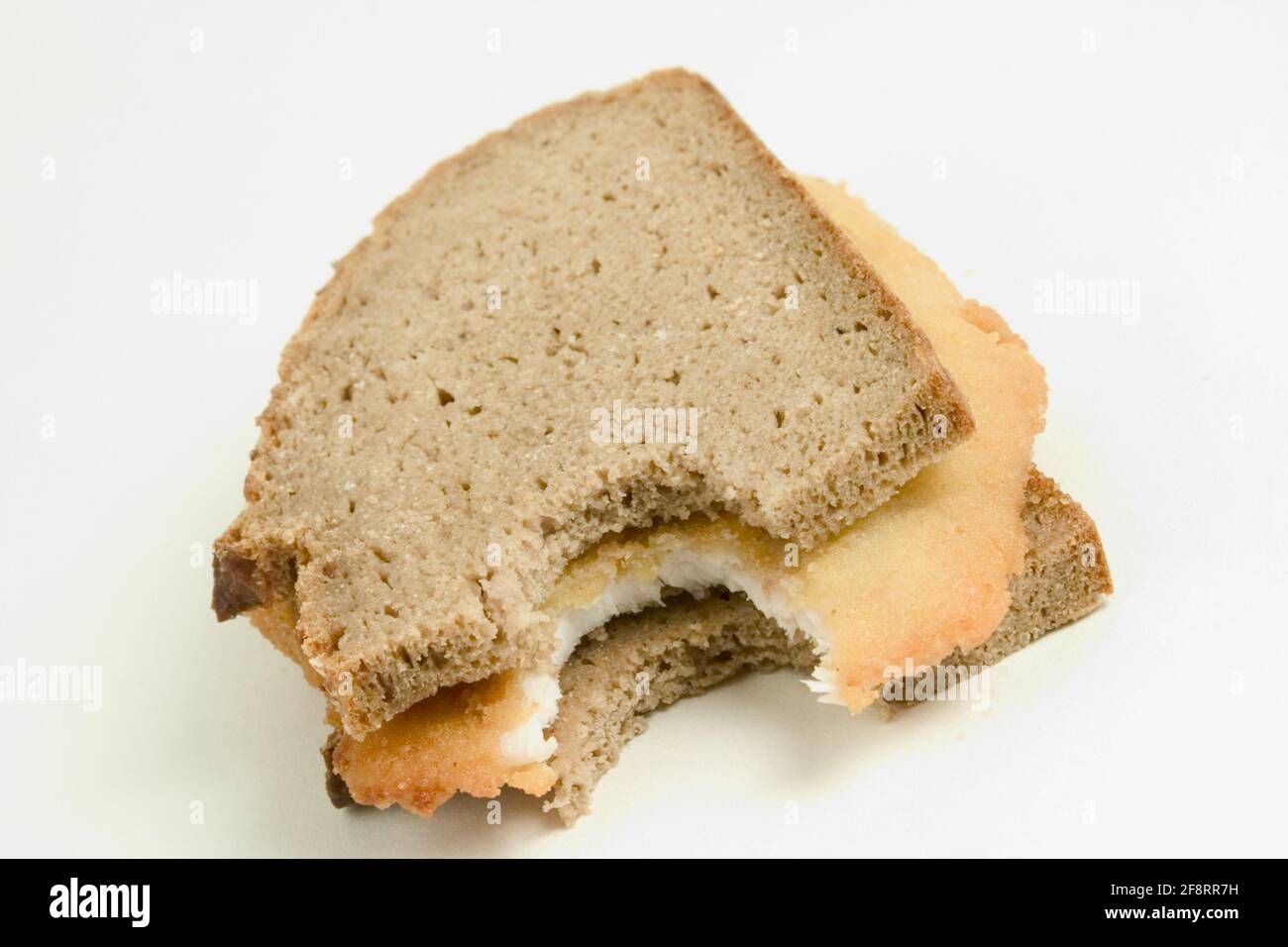 bitten schnitzel bread , Austria Stock Photo - Alamy