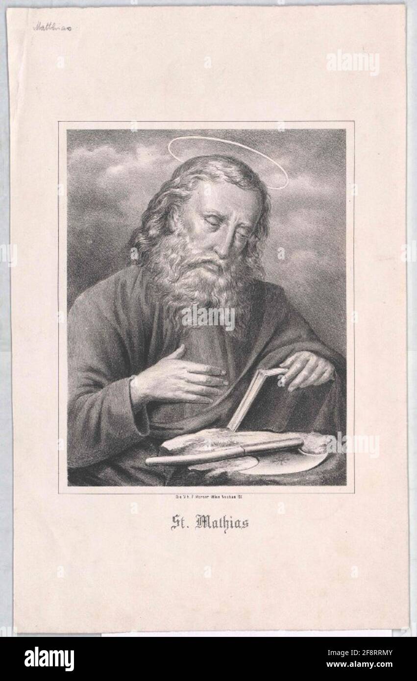 Matthias, Holy Apostles Stock Photo - Alamy
