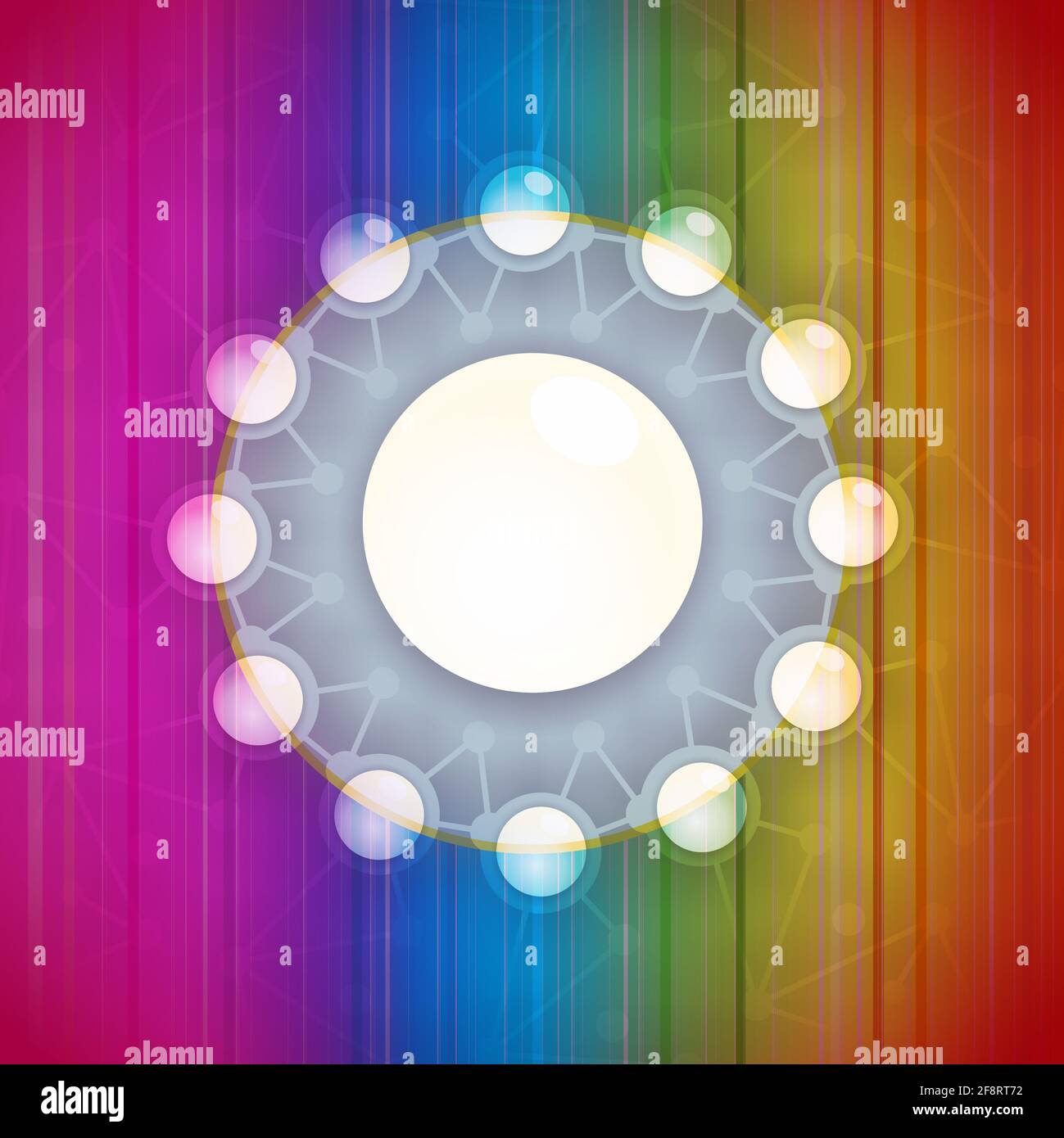 Radial connected dots in circle form. Fireworks explosion background ...