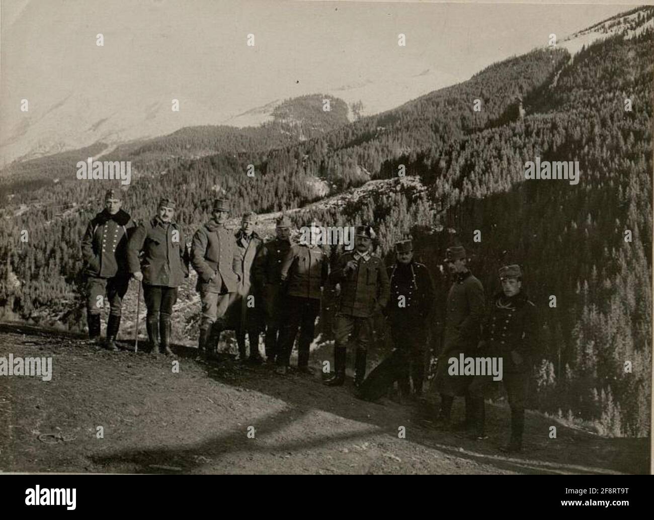 Staff of the K.U.K Group Commandos Colonel Fasser, recorded on April ...