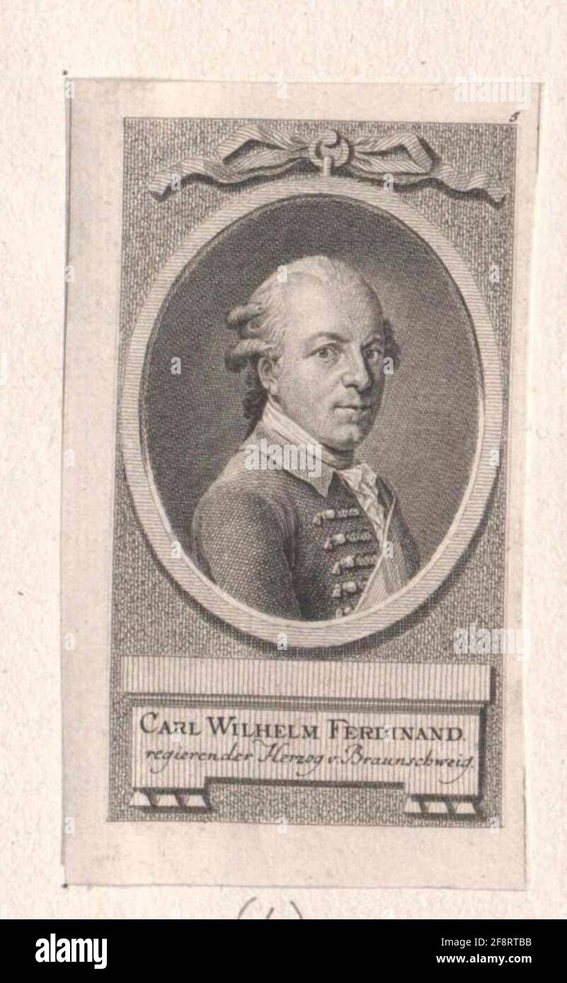 Karl II Wilhelm Ferdinand, Duke of Braunschweig-Wolfenbüttel Stock ...